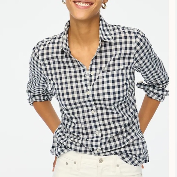 J Crew Gingham Shirt